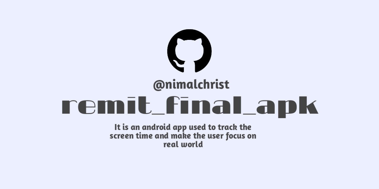GitHub - nimalchrist/remit_final_apk