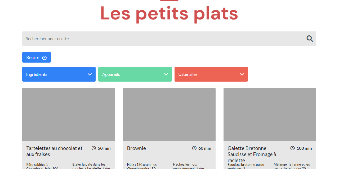 GitHub - ascean/Les-petits-plats: Développement d'un algorithme de recherche en JavaScript
