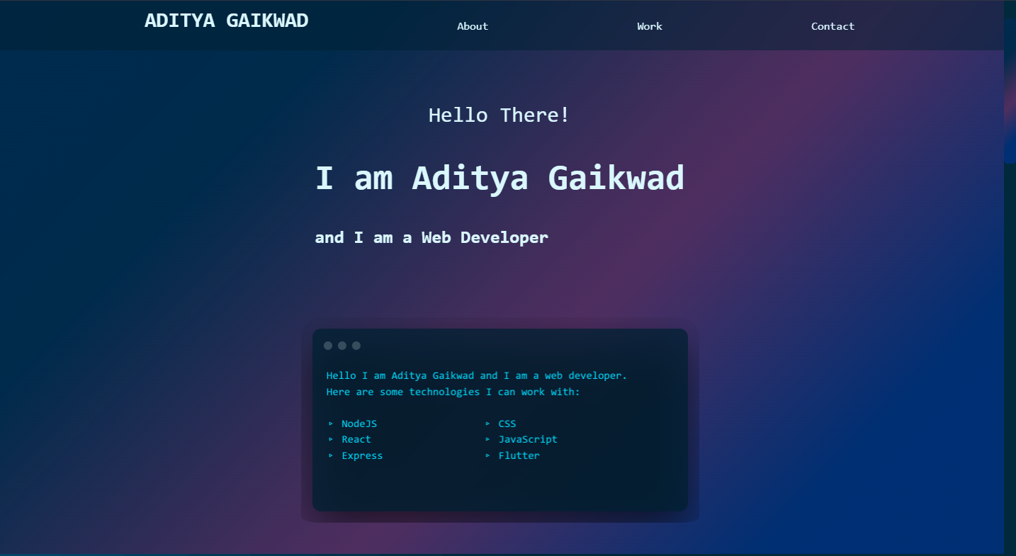 GitHub - AdiGaikwad/portfolio