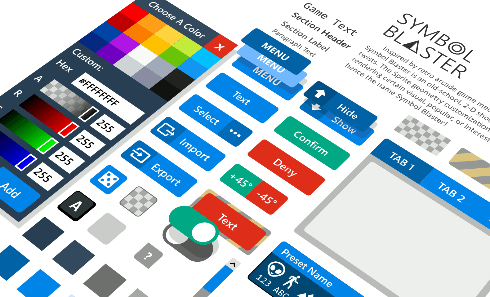 GitHub - ptr-cs/Symbol-Blaster: Game with modern UI inspired by retro ...