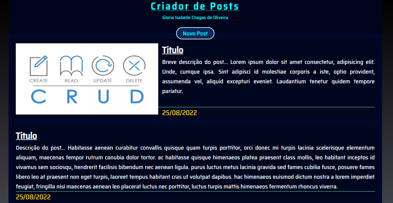 GitHub - Bella989/Crud-blog: Tentativa de CRUD