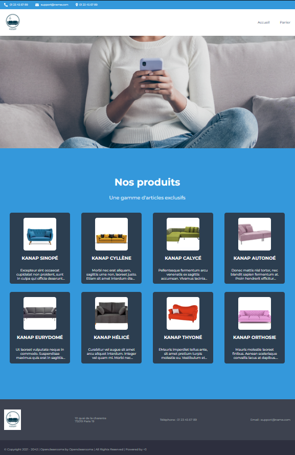 GitHub - lmleopold/Kanap: Building a front-end interface for an e-commerce Website. Connection ...