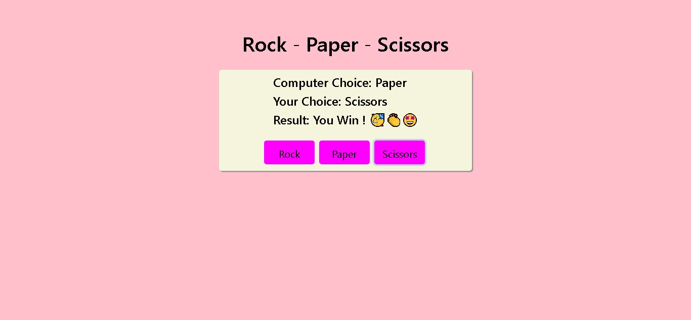 GitHub - Xander1936/rock-paper-scissors-game: This is a small game made with JavaScript. You ...
