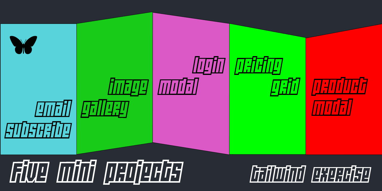 GitHub - Anomander-R/tailwind-mini-projects: Five Mini Projects - Exercise in using Tailwind CSS ...