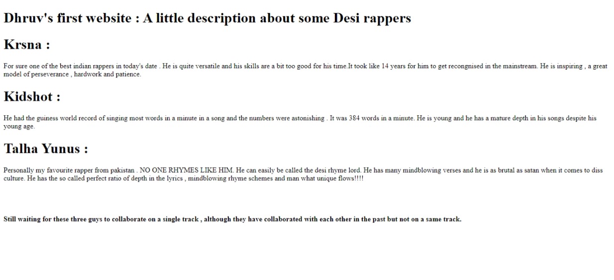 Github Dhruv09021 My First Website Html This Is My First Website Which I Made Using Html