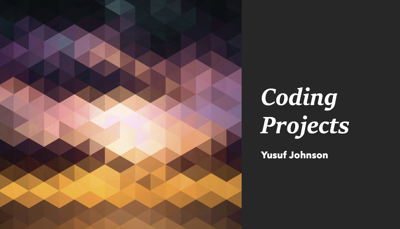 GitHub - YOJ001/Yusuf-Projects: I am a freshman at the University of ...