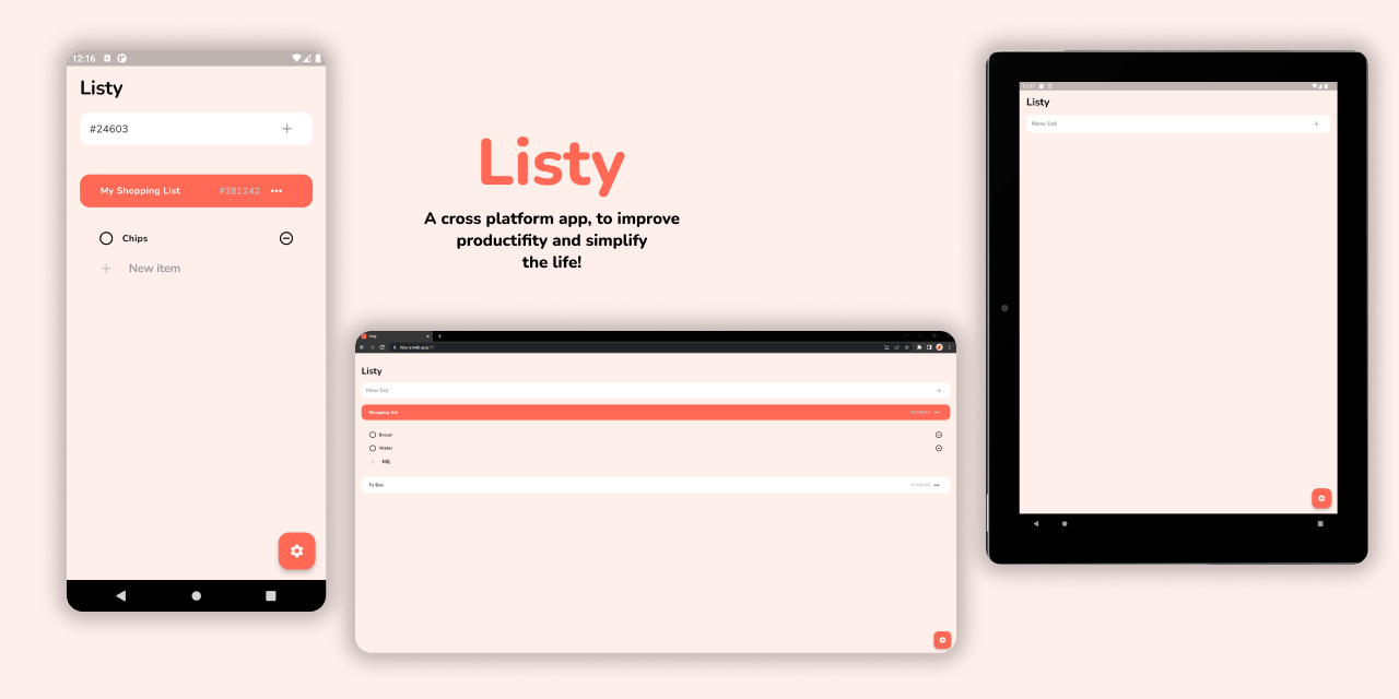 GitHub - zTomz/Listy: An app to have online stored lists, and share it with other peoples ...