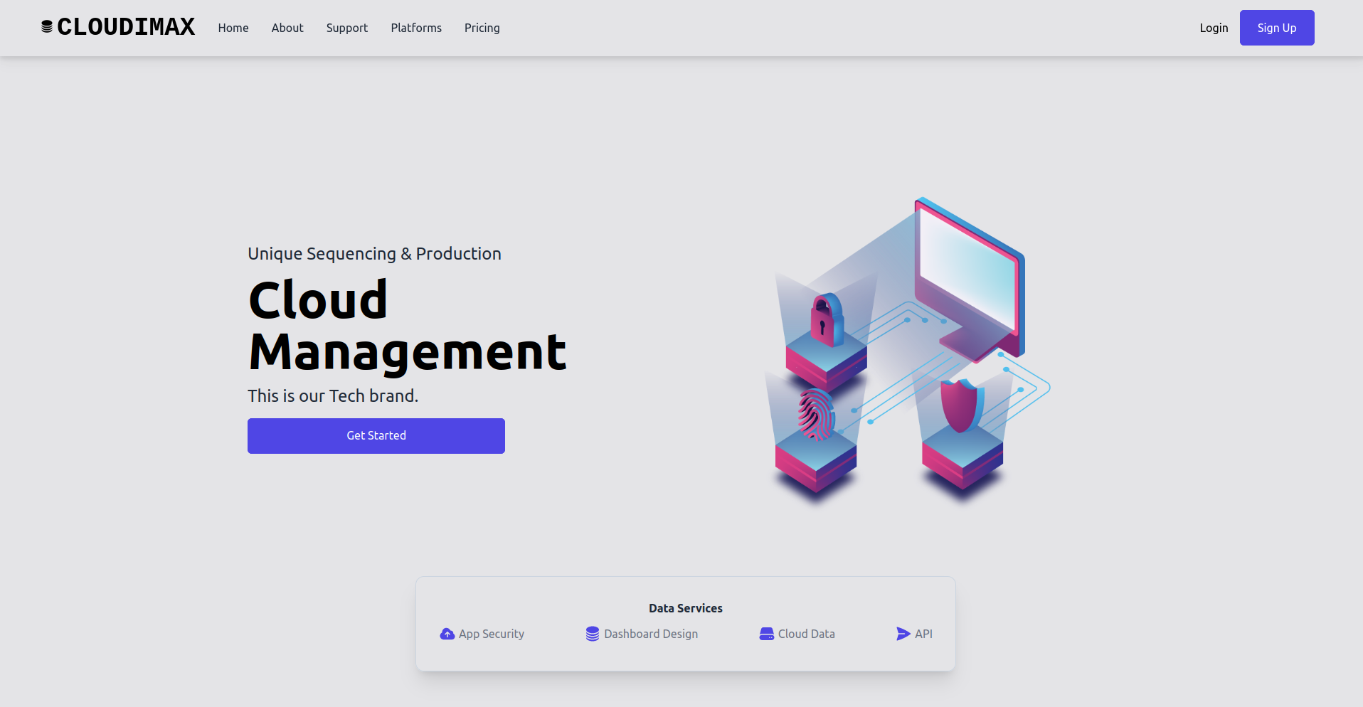 GitHub - ludoboilon/cloud-landing: Exemple of a landing page with React ...