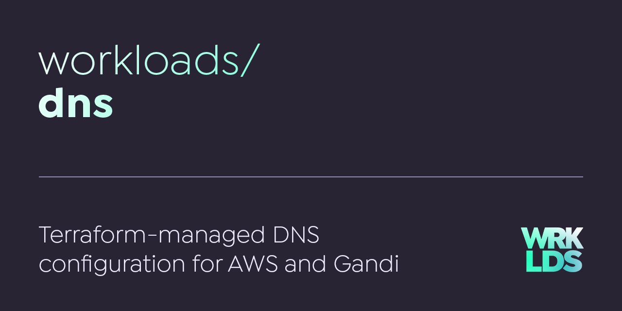 GitHub - workloads/dns: Terraform-managed DNS resources