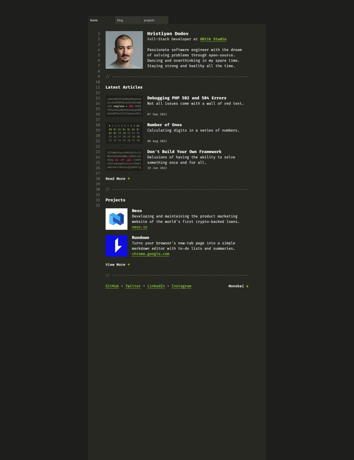 GitHub - GiftCode27/Dodov.dev-Recreate: A group of developers trying to recreate the dodov.dev ...