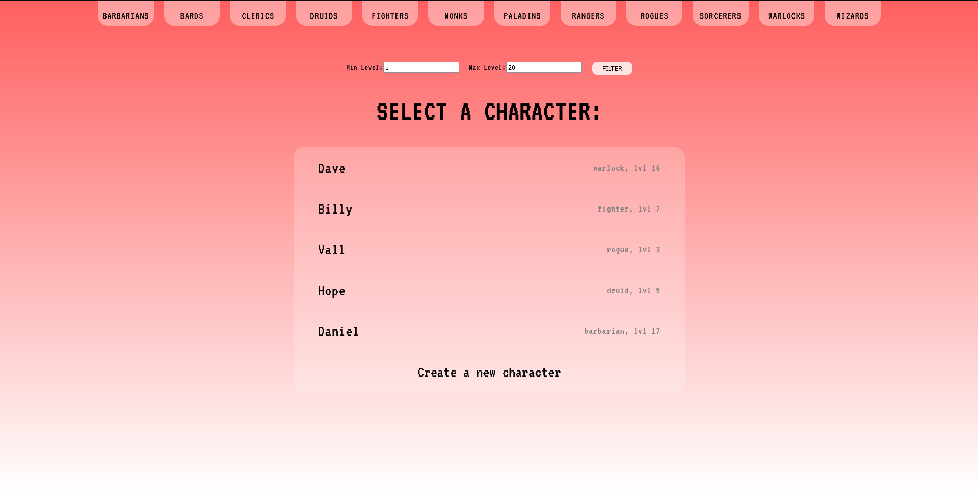 GitHub - BeepBoopBobo/dungeons-and-dragons-characters