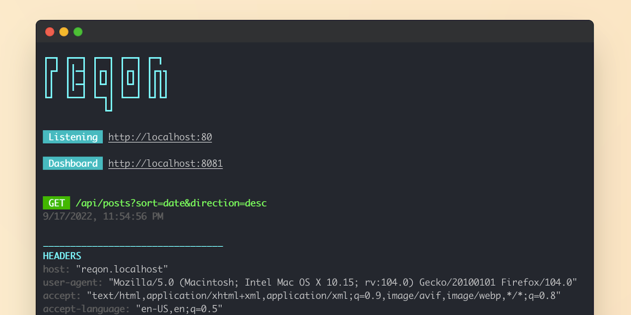 GitHub - aschmelyun/reqon: Effortlessly intercept and inspect http requests GitHub - aschmelyun/reqon: Effortlessly intercept and inspect http requests