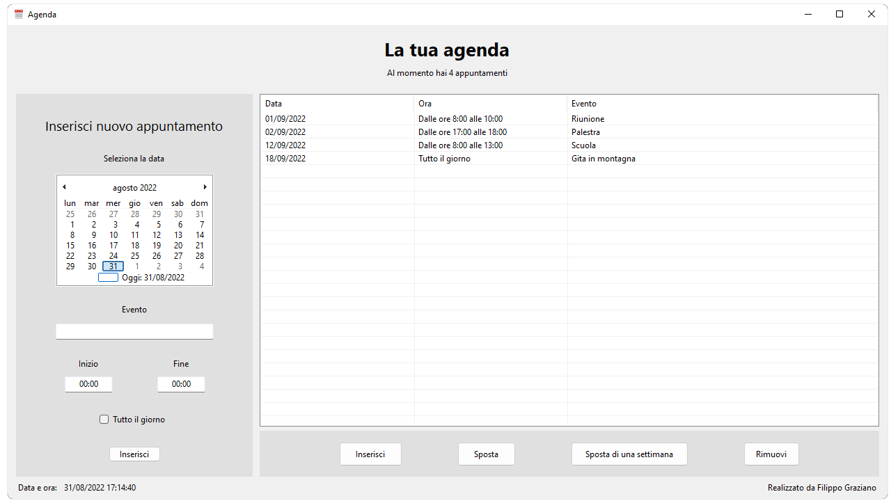 GitHub - Grax03/Agenda: Applicazione in C# per la gestione di appuntamenti