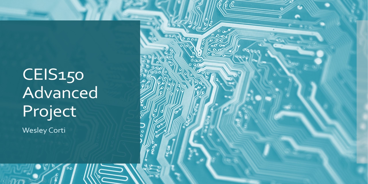 GitHub - Wcorti/CEIS150-Advance-Course-Project: Advance course project for CEIS150-Programming ...