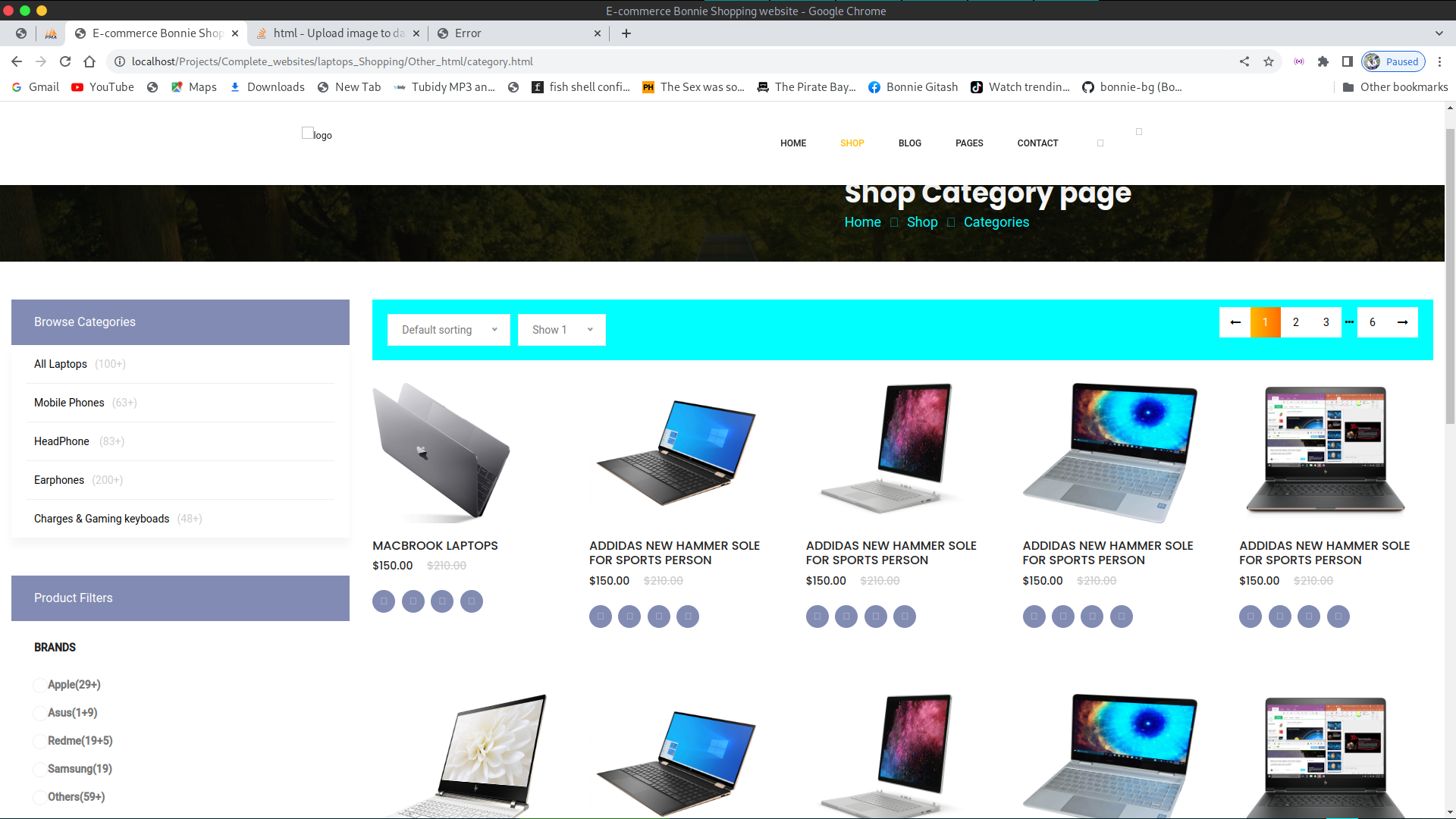 GitHub - bonnie-bg/Laptops-shopping