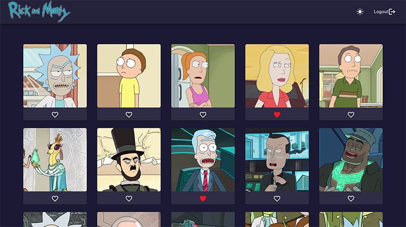 Github Vivittrickmortyapp A React App To Login Navigate And