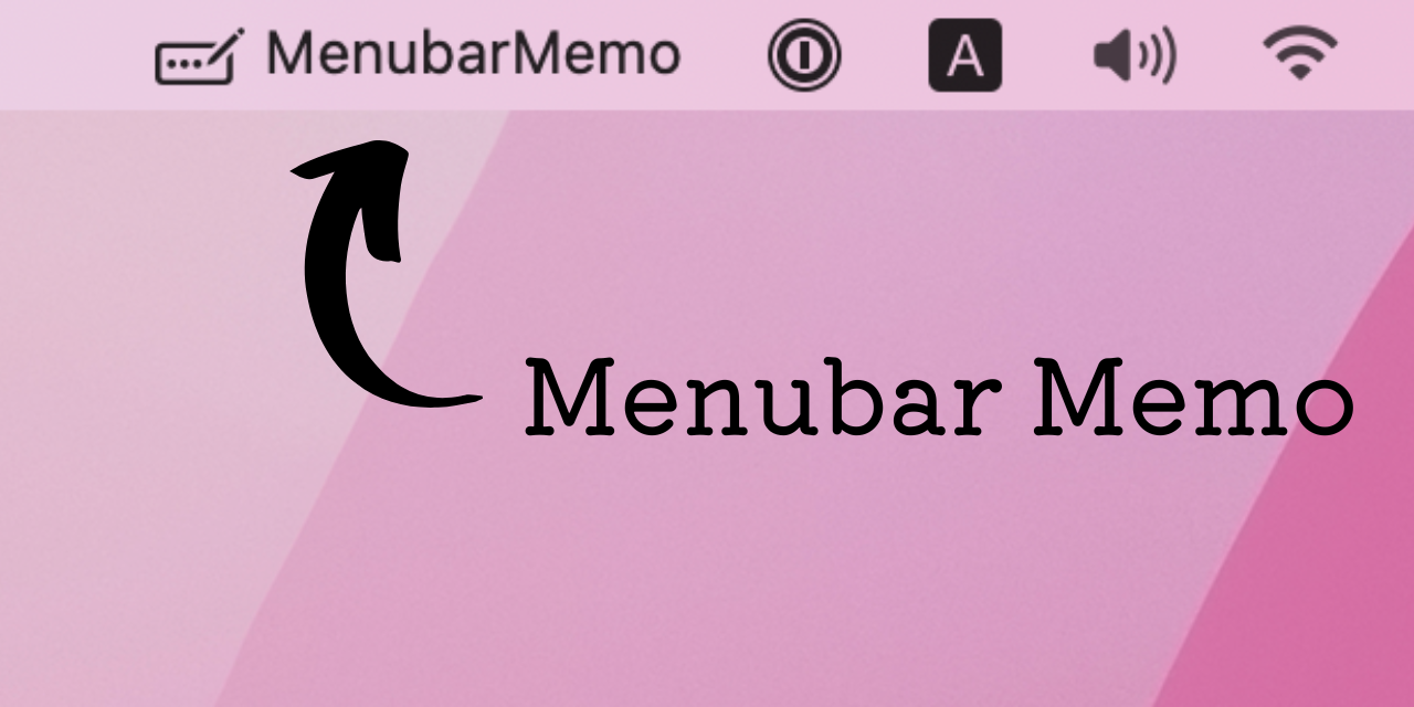 GitHub - nemuki/MenubarMemo: MenubarMemo - One line memo at menubar