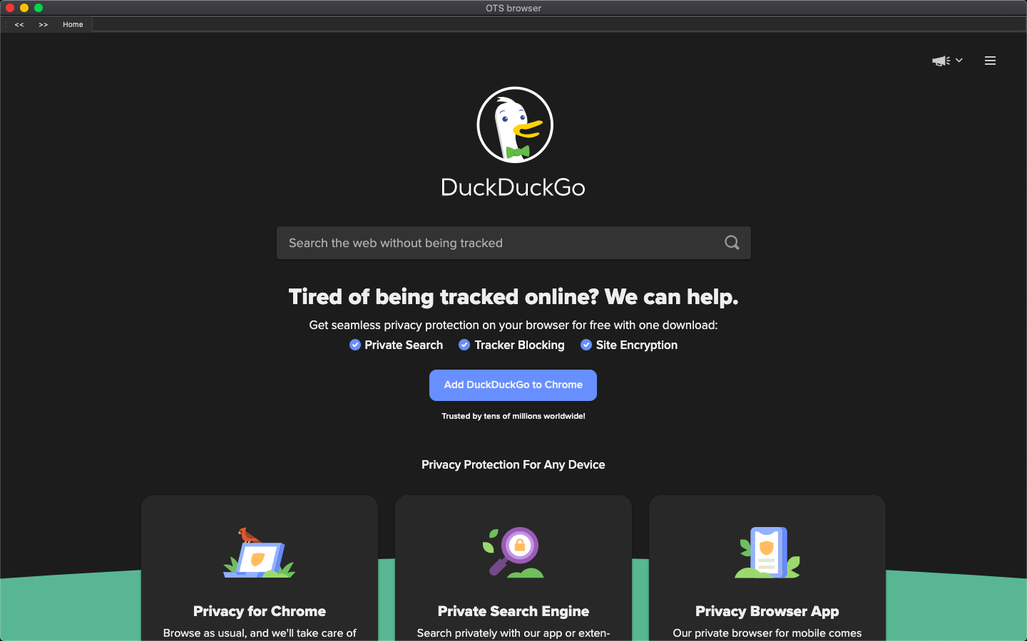 GitHub - buka-pitch/OTS-mini-browser: OTS (one Time Search) browser for private and simple browsing