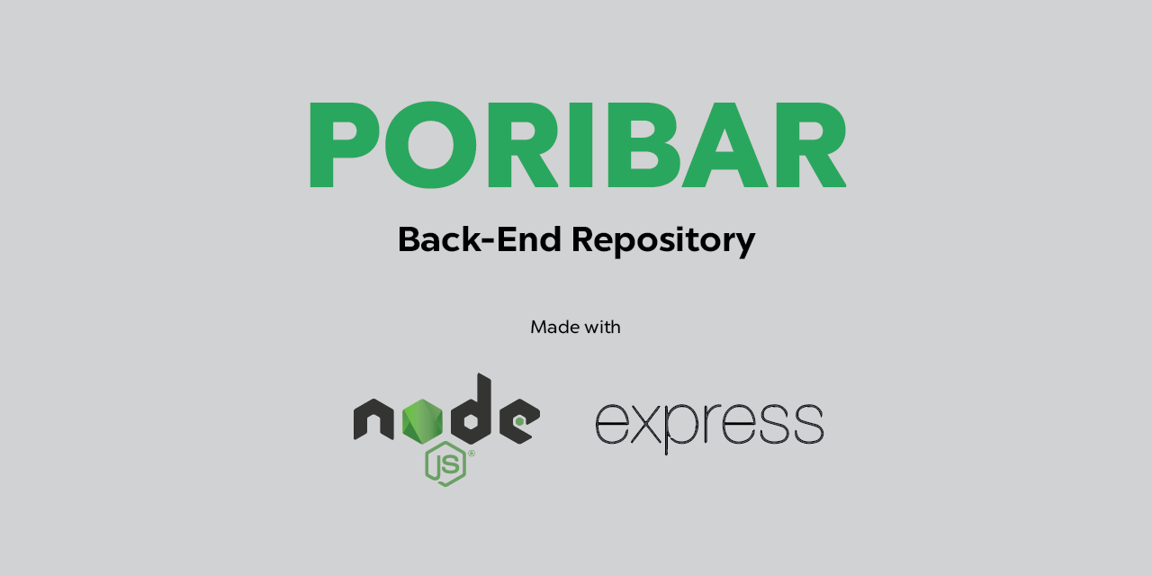 GitHub - S-M-J-I/poribar-backend: Back-end repository of PORIBAR: A platform where people can ...