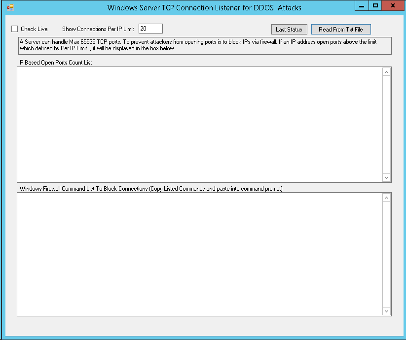 GitHub - devrimcelik/IPBlock-DDos: Windows Server TCP Connection ...
