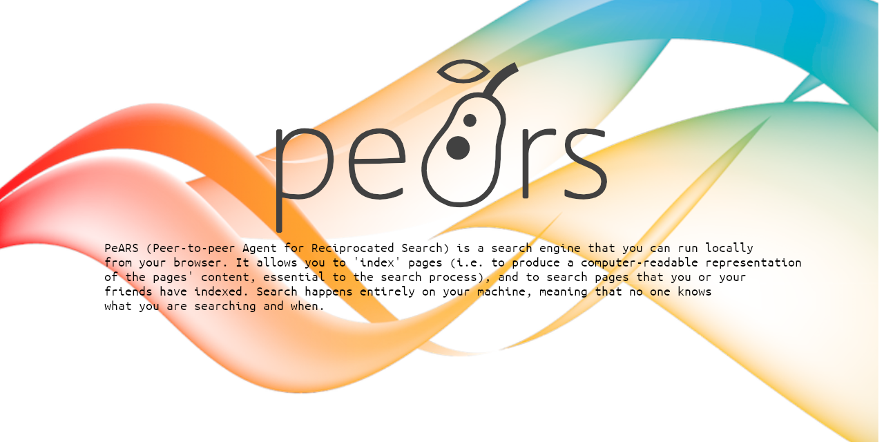 GitHub - PeARSearch/PeARSearch.github.io: Website for PeARS project