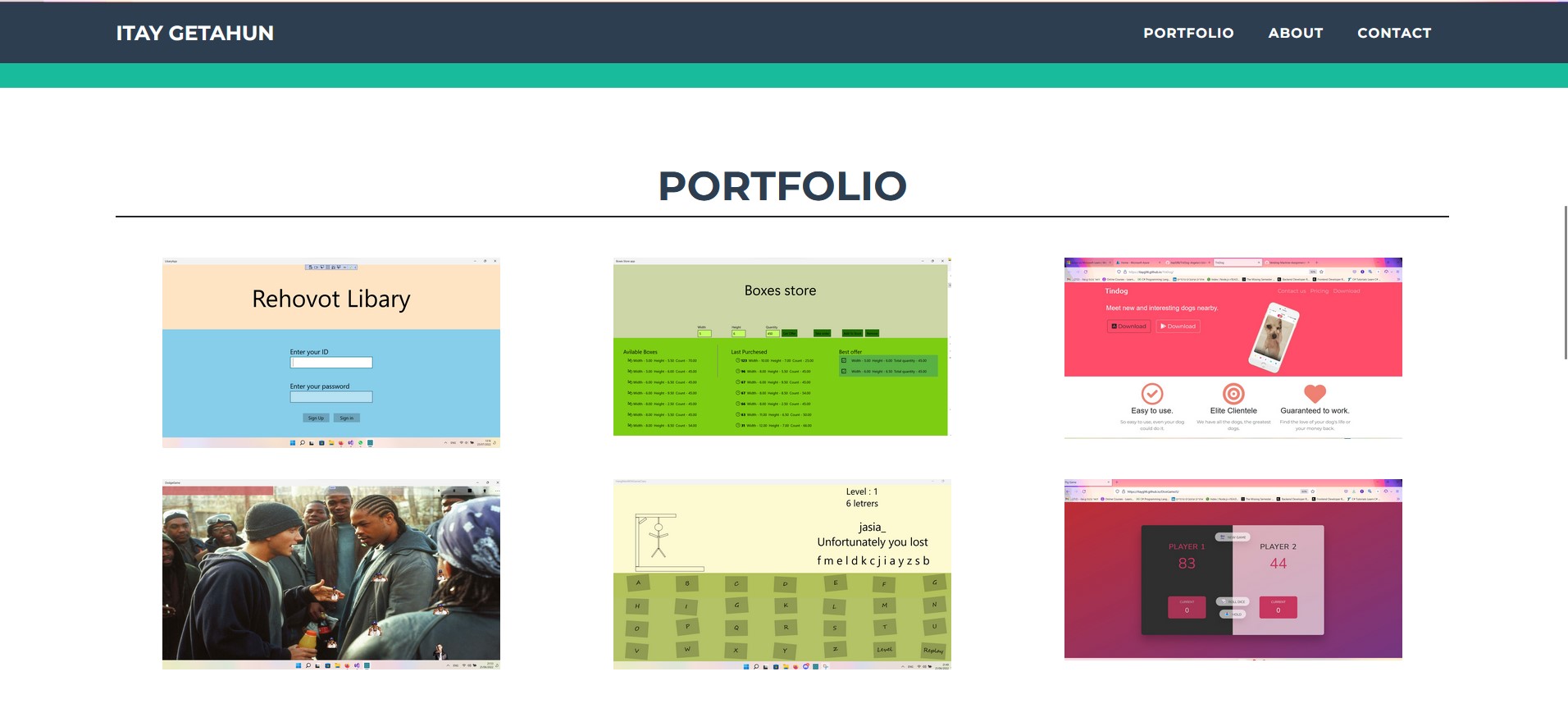 GitHub - itayG98/Itay-Getahun-Portfolio: Simple static page to show my projects in summery