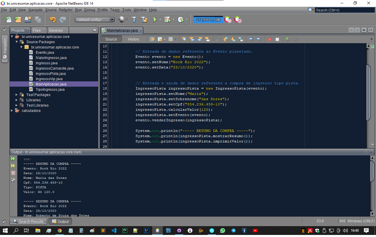 GitHub - Adriano1976/controle-venda-ingresso: Esse projeto foi idealizado, como uma atividade ...