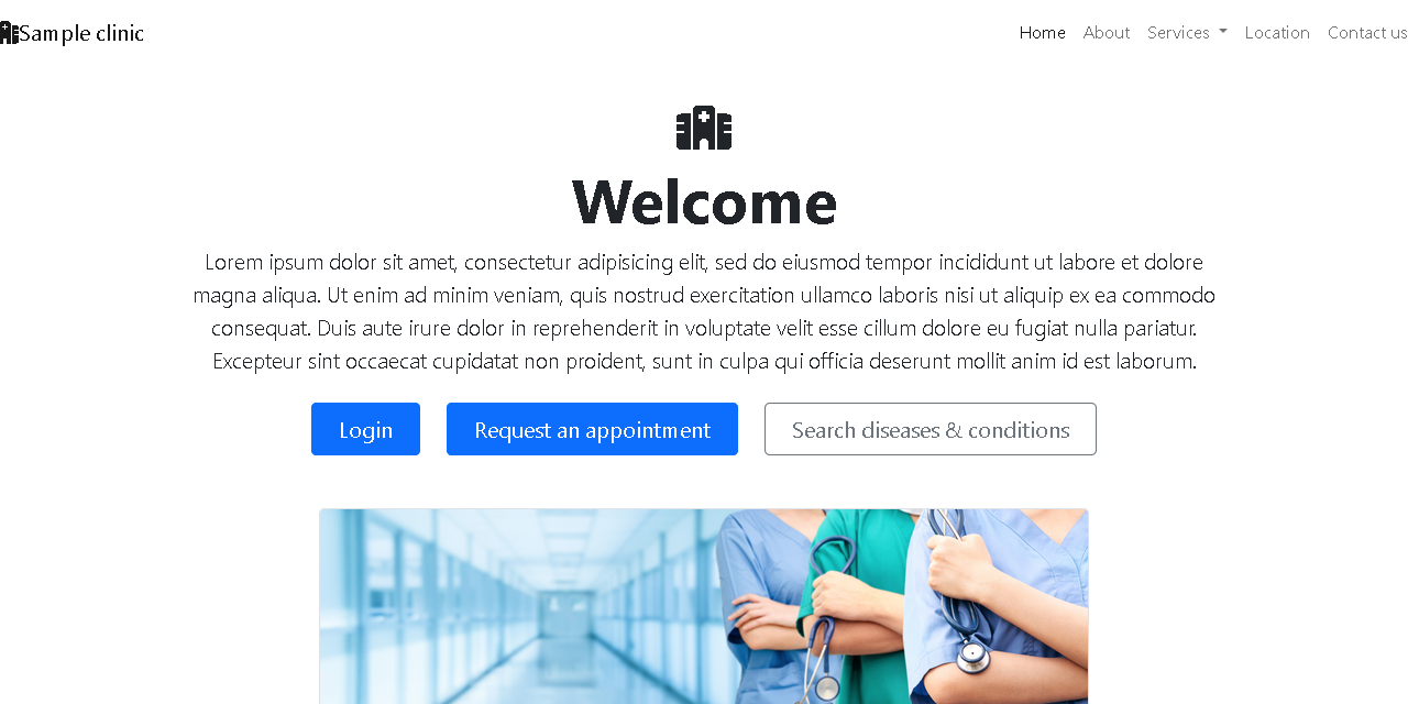 GitHub - johnllyod/Sample-clinic