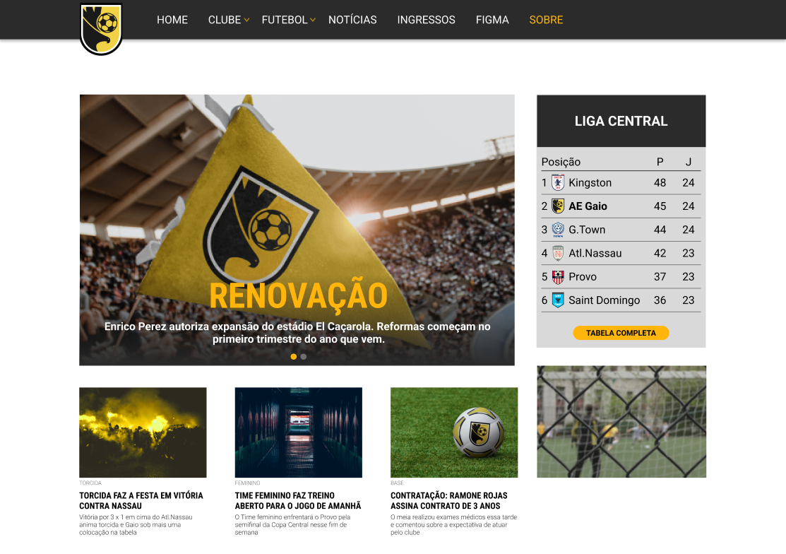 GitHub - wpcavalcante/AE-Gaio: Ae Gaio é um site de um time de futebol fictício com uma loja ...