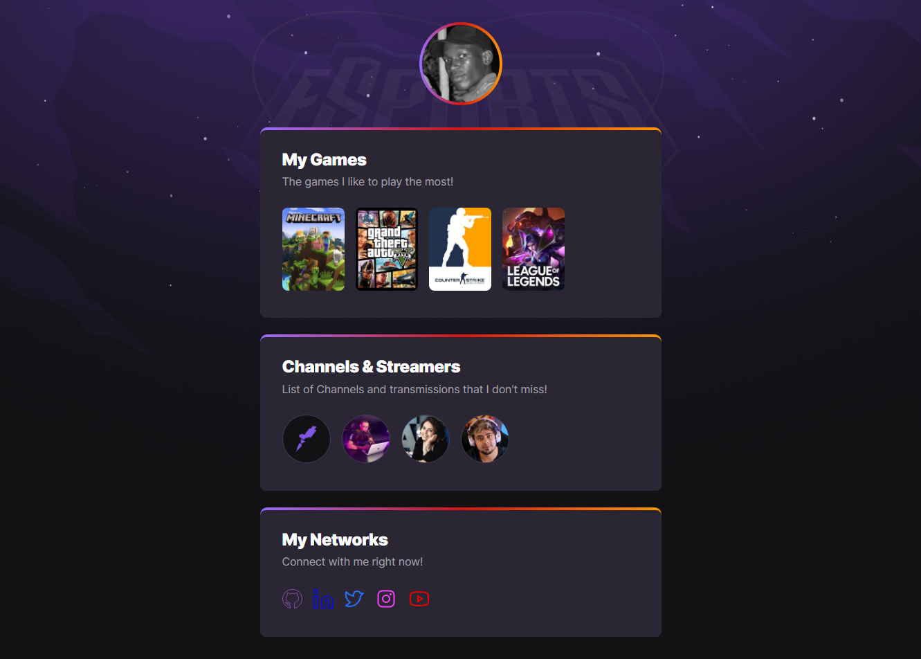 GitHub - jose-bone/nlw-eSports: Unprecedented thematic project of the gaming universe.