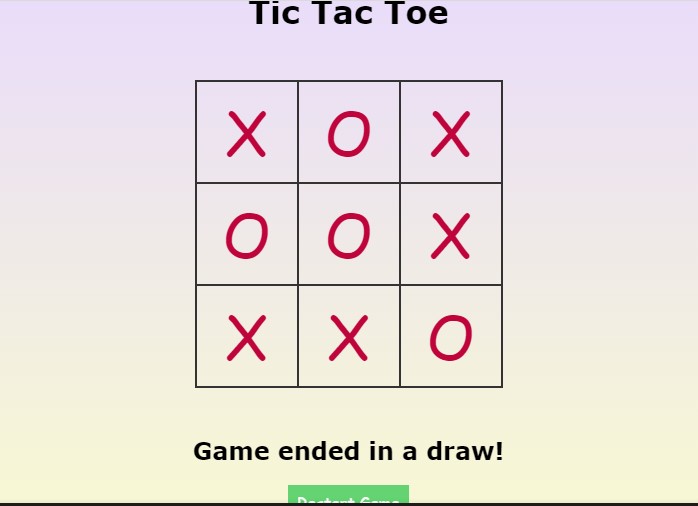 GitHub - amelia2802/tic-tac-toe: A simple tic tac toe game