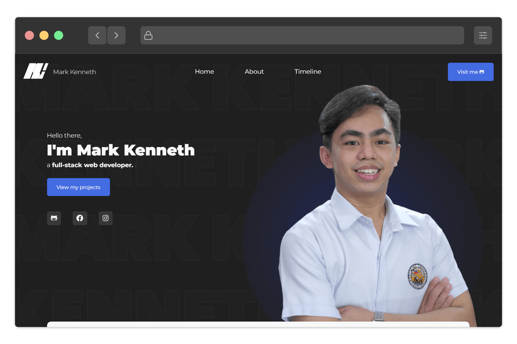 GitHub - markcalendario/old-personal-portfolio: My old personal portfolio built with React JS