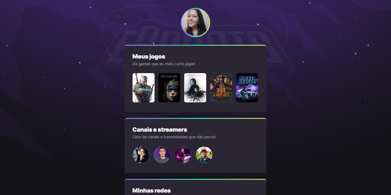 GitHub - madalena-rocha/game-hub: Site centralizador de links para gamers.