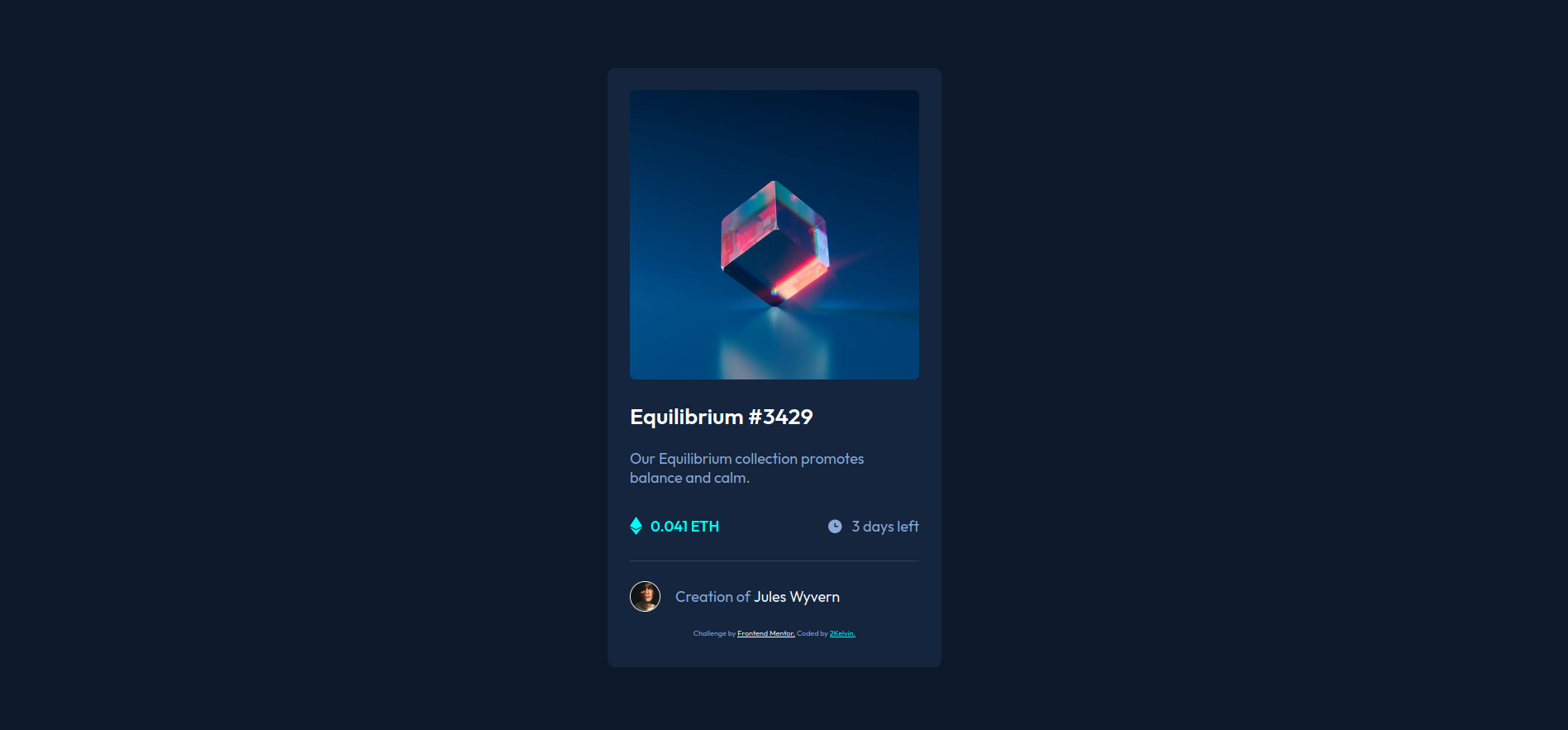 GitHub - 2Kelvin/nft-card
