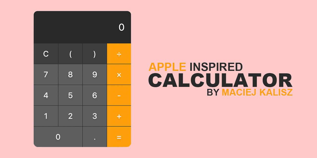 GitHub - Maciej-Kalisz/Calculator: Calculator developed using jQuery and Tailwind