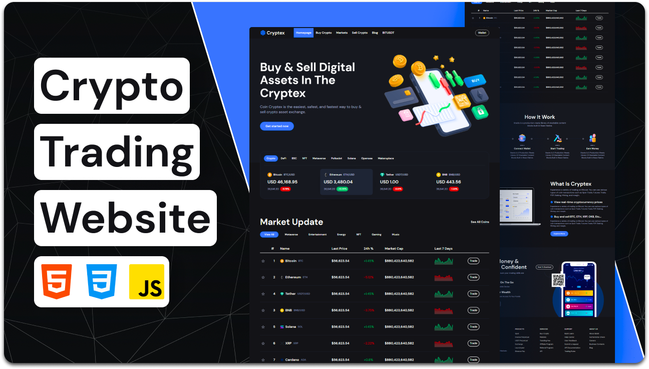 GitHub - Ak-ram/Ctyptex: Cryptex is a fully responsive cryptocurrency website, Responsive for ...