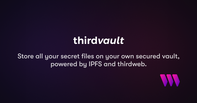 GitHub - anuraglol/thirdvault: Store all your secret files on your own secured vault, powered by ...