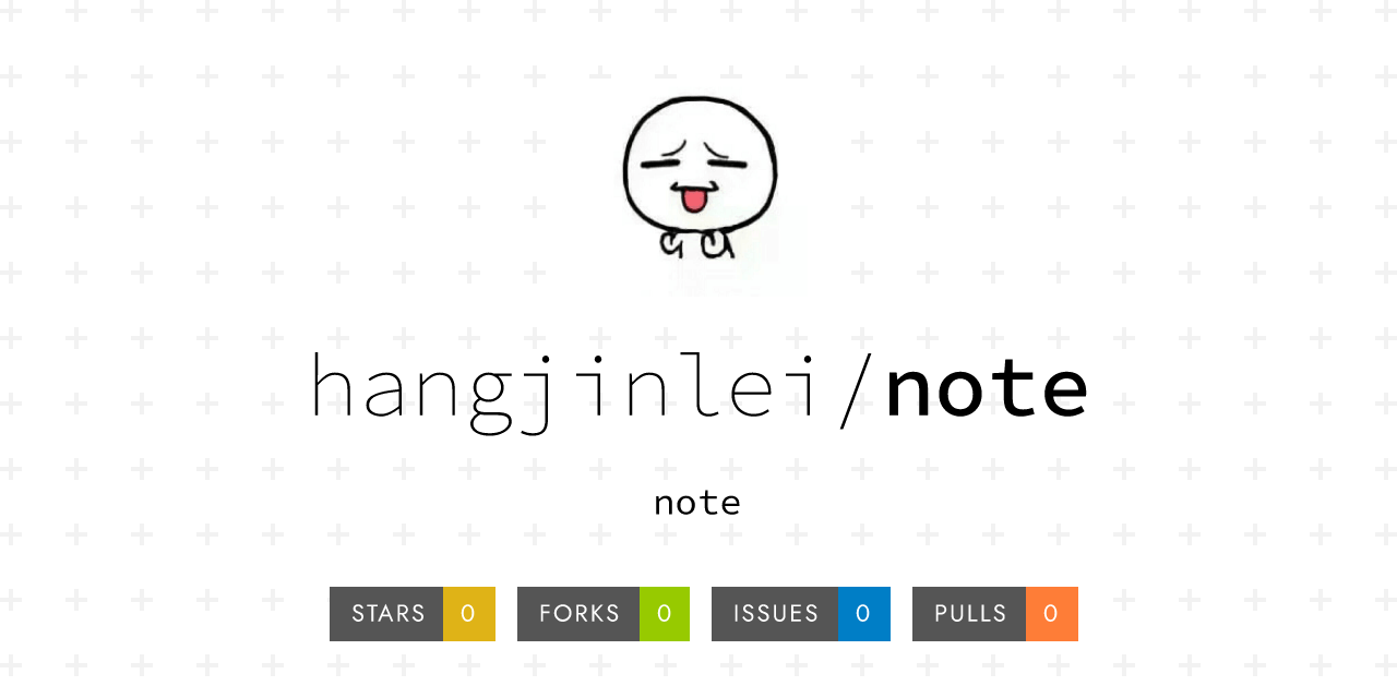 GitHub - hangjinlei/note: note