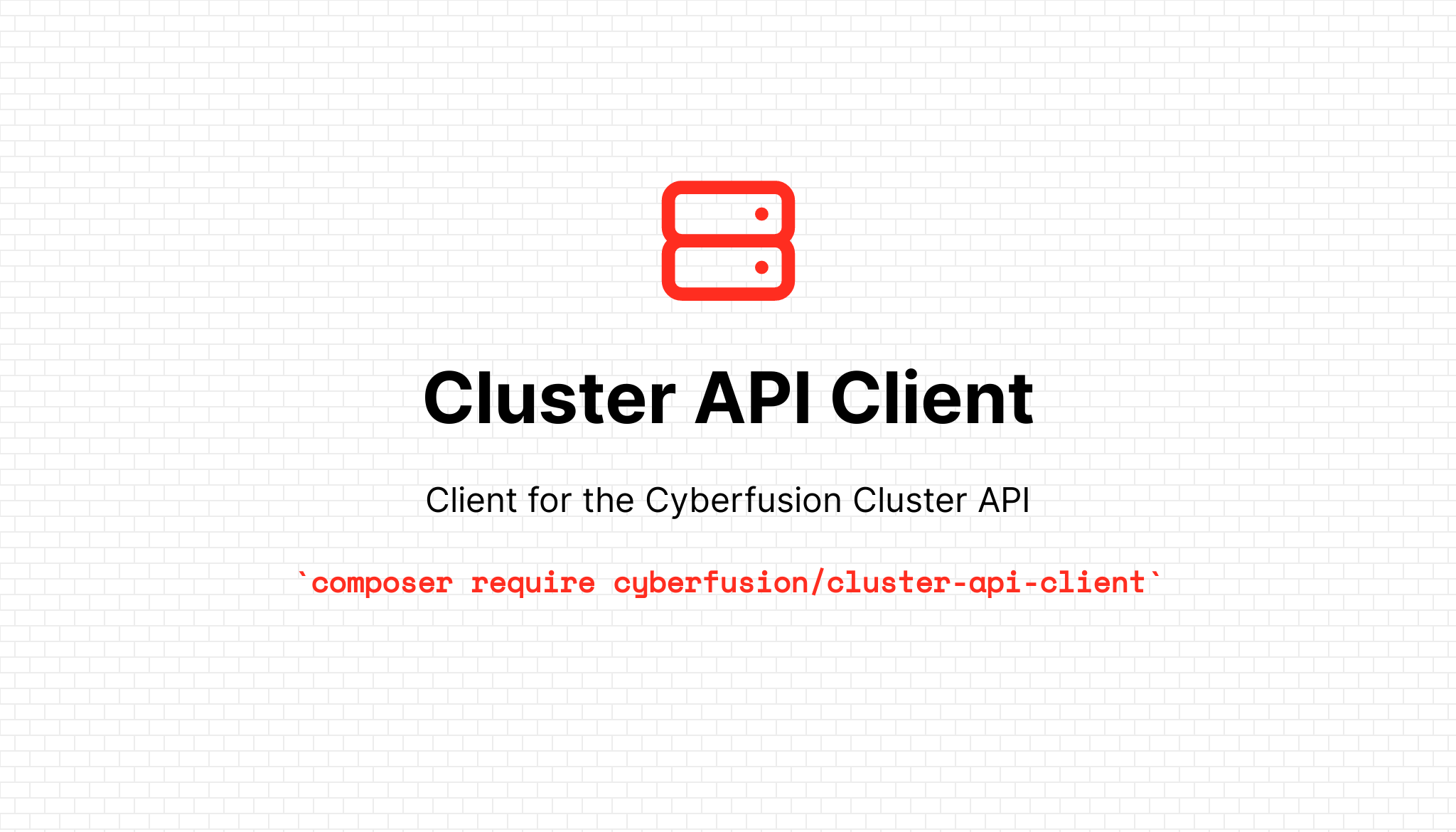 GitHub - CyberfusionIO/cyberfusion-cluster-api-client: [Replaced] Cyberfusion Core API client