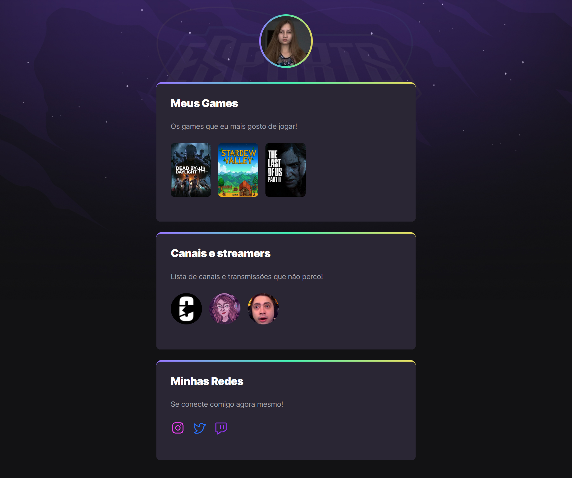 GitHub - marianasauer/nwl-esports: Projeto desenvolvido no evento Next Level Week da Rocketset