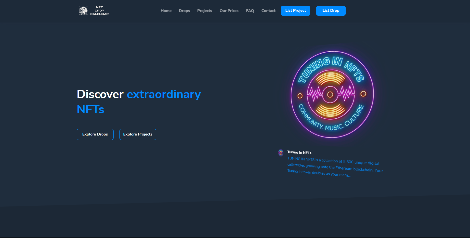 GitHub - Jelmer-Ketelaar/NFTDropCalendar: This is a website where NFT Creators can add there NFT ...