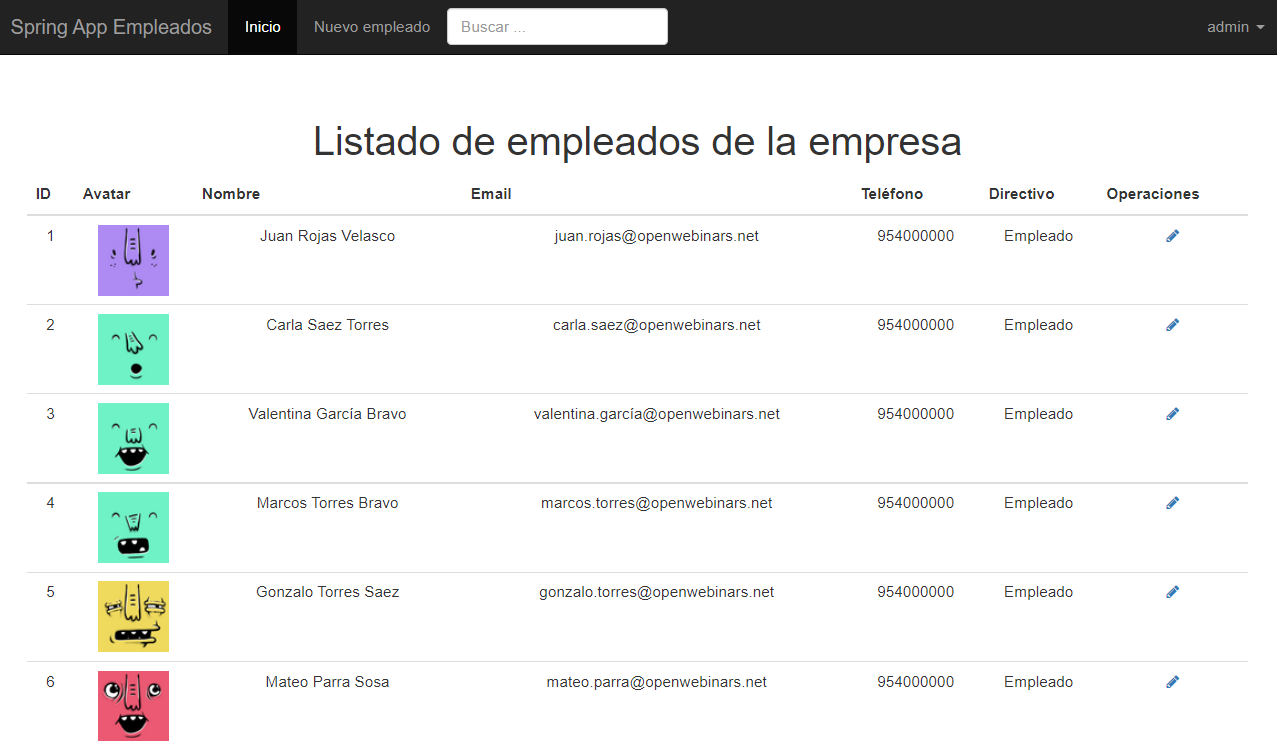 GitHub - iherrerac/Spring-Gestion-de-empleados: Aplicación para Gestionar empleados creada con ...