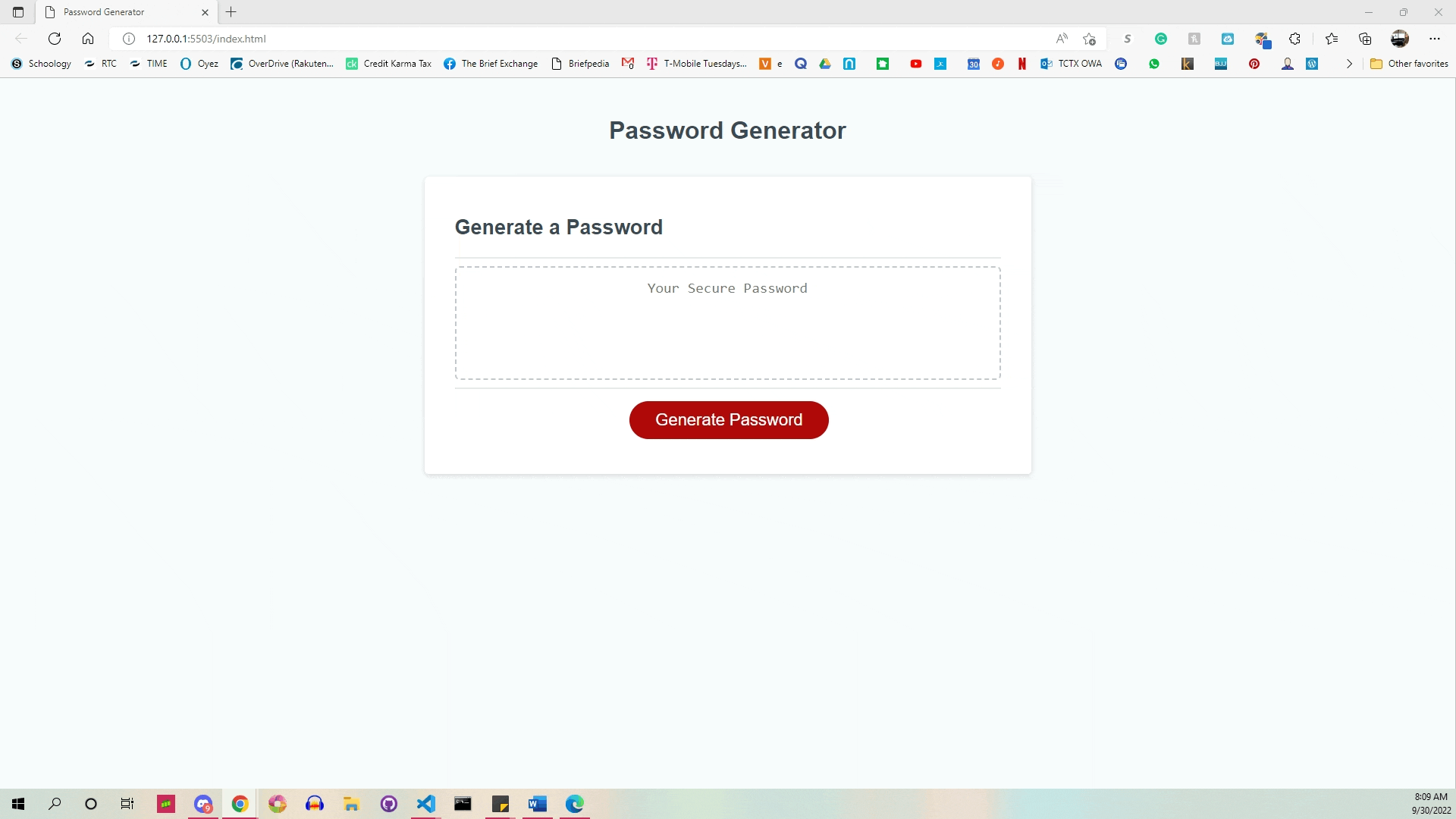 Github Zeebigbadkitty Random Password Generator Assignment My Submission For Module Three S