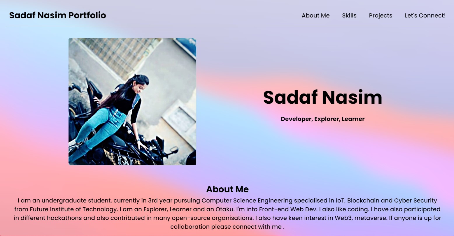 Github Sadaf Pixelsadaf Portfolio