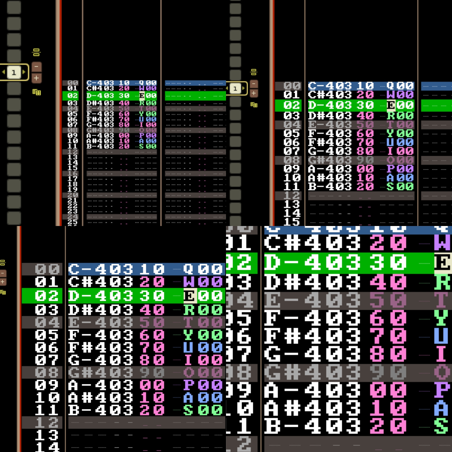 Github Prot Audio Impulsetracker Renoise 3 Pattern Fonts