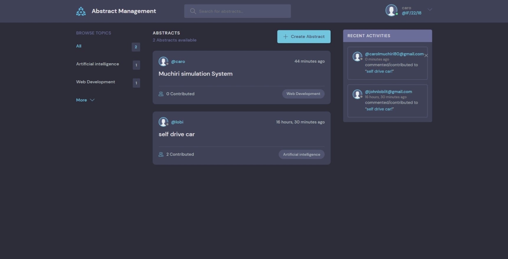 GitHub - lobiit/Student-Abstract-Management-system: The project aimed ...