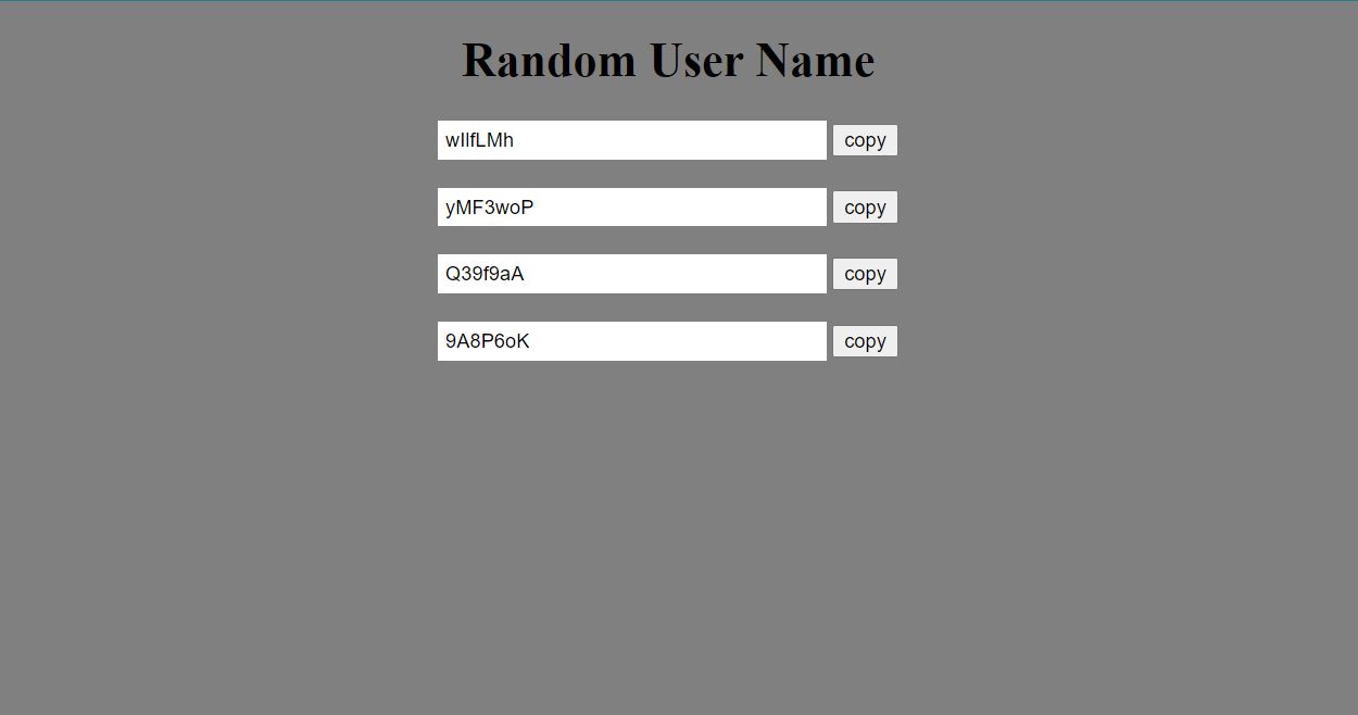 Github Amitoshi Random Username Password Generator Random Username Password Generator