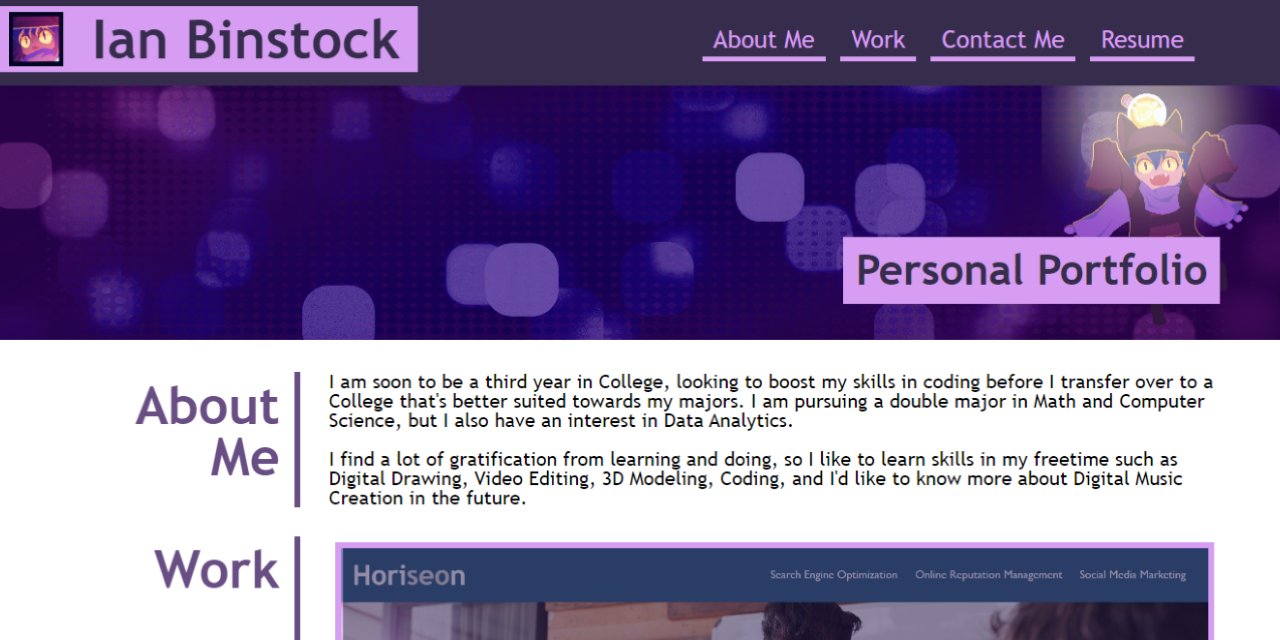 GitHub - Binnyboy1/Advanced-CSS-Portfolio: Module 2 challenge