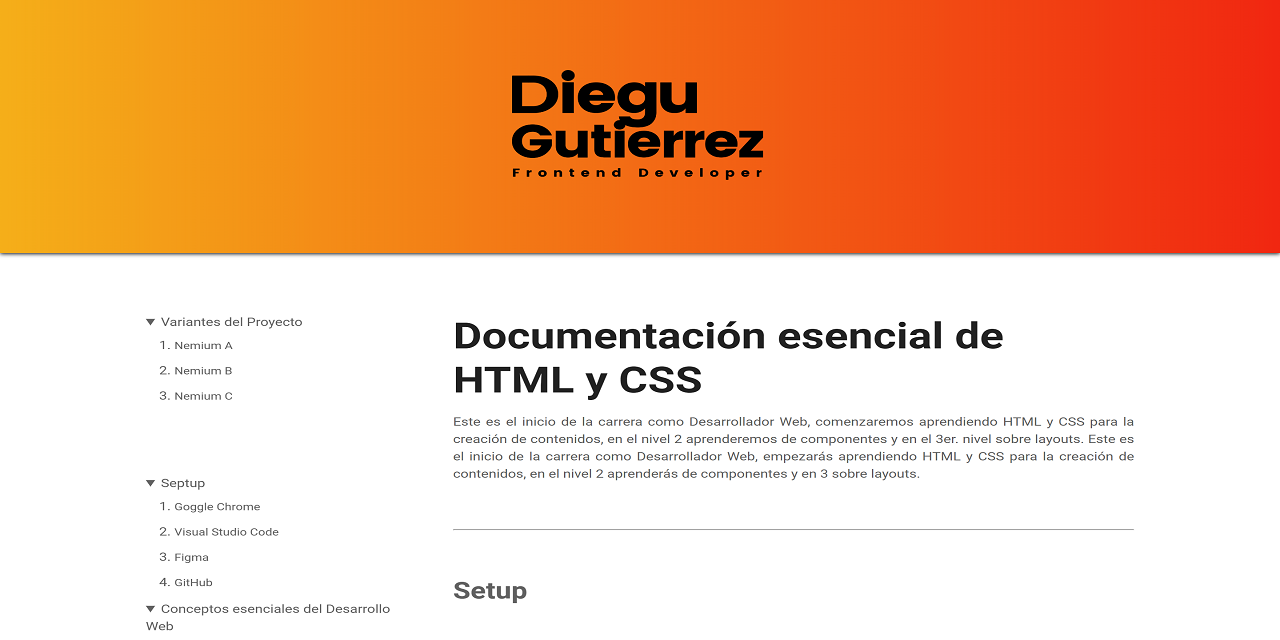 Github Diegudeveloper Proyecto Esencial Html Css Web Realizada Solo Con Html Y Css