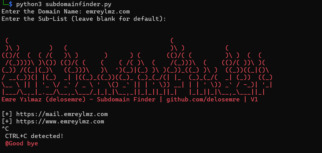 GitHub - delosemre/subdomainfinder: Basic Subdomain Finder GitHub - delosemre/subdomainfinder: Basic Subdomain Finder